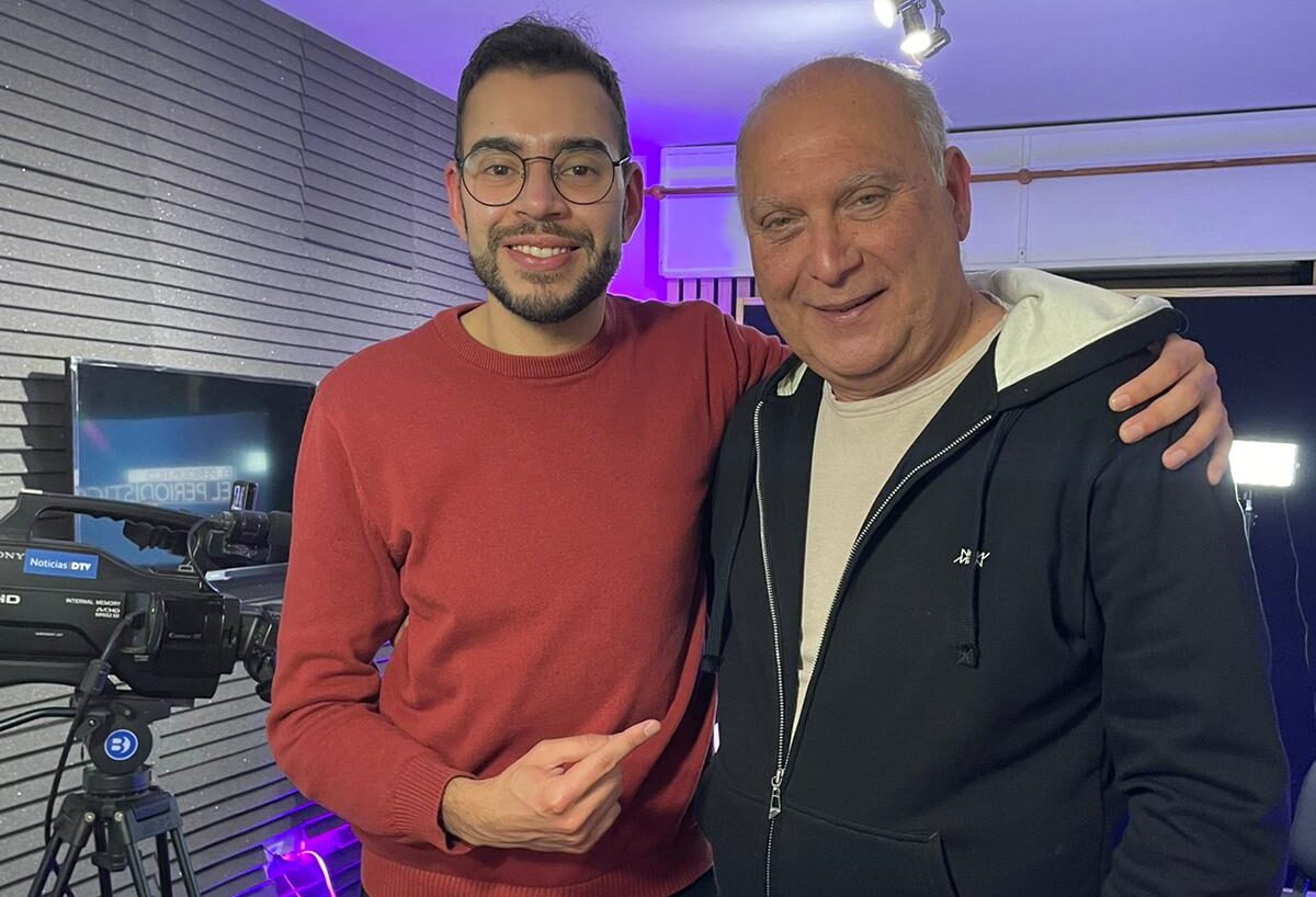 Mario Zanoni en los estudios de Dartv Streaming